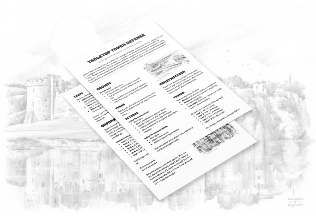 Tabletop Tower Defense - Ten Acre Games - Family-friendly tabletop gaming